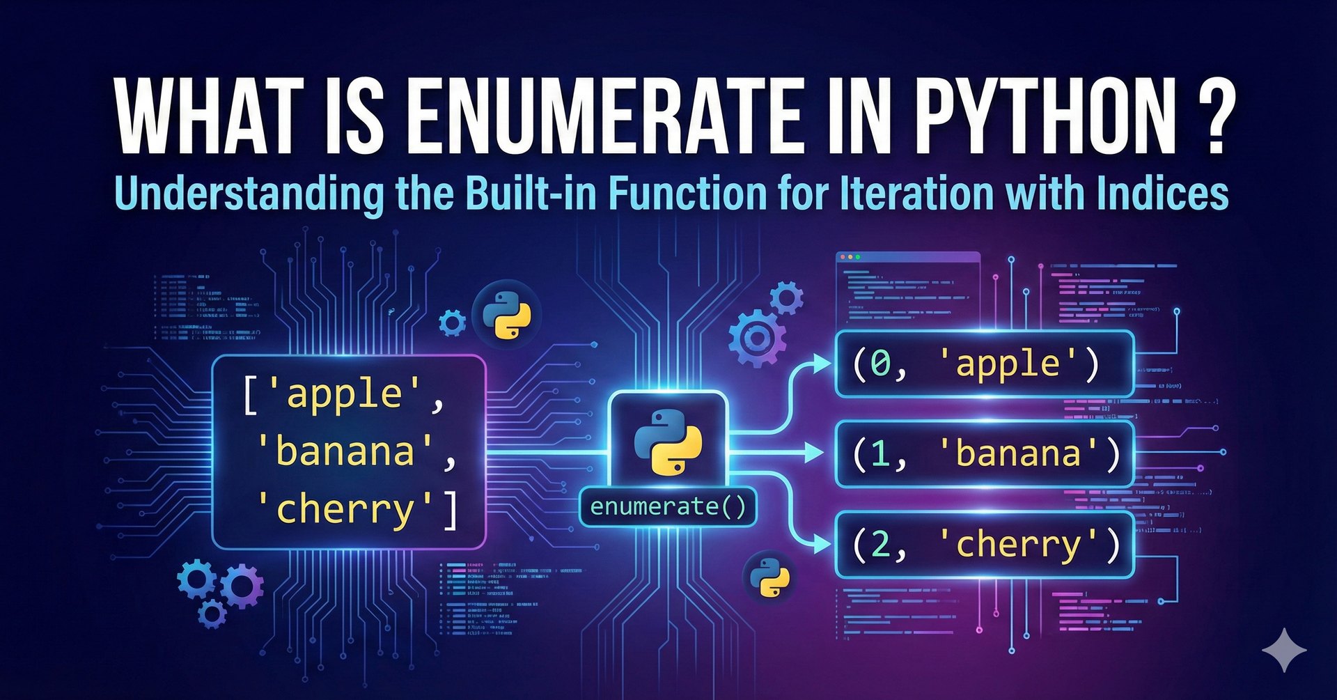 What is enumerate in Python